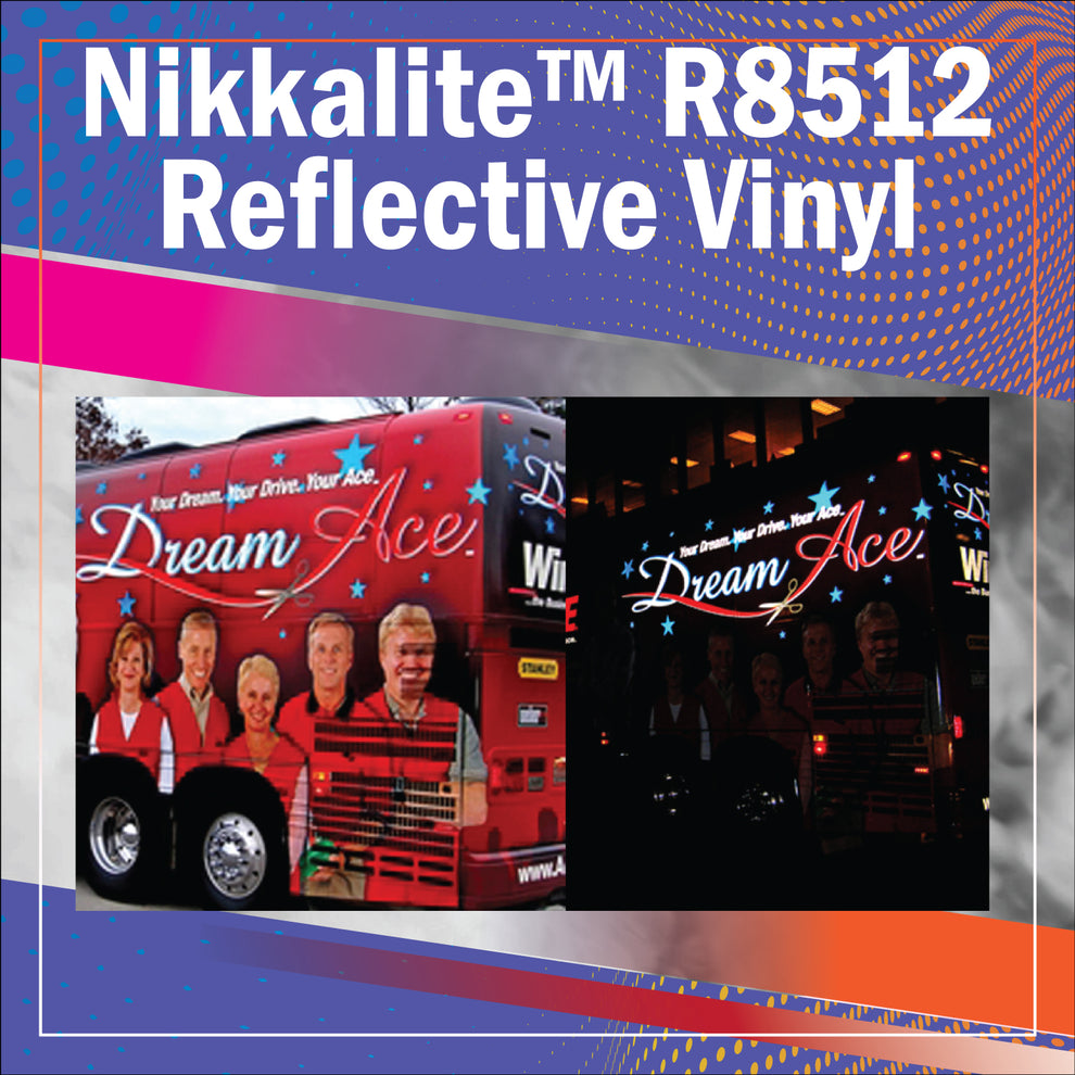 Nikkalite™ R8512C White 6.5 Mil White High Resolution Reflective Vinyl ...